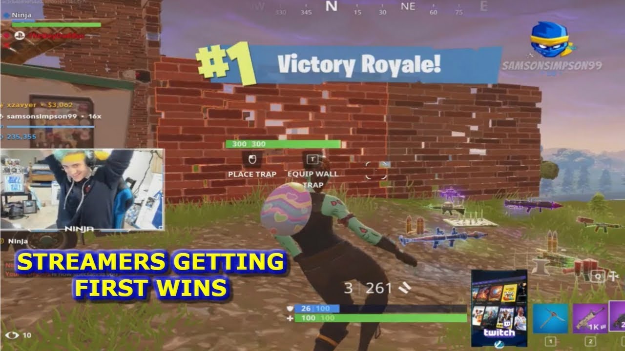 Streamers Getting Their First Wins Compilation - YouTube