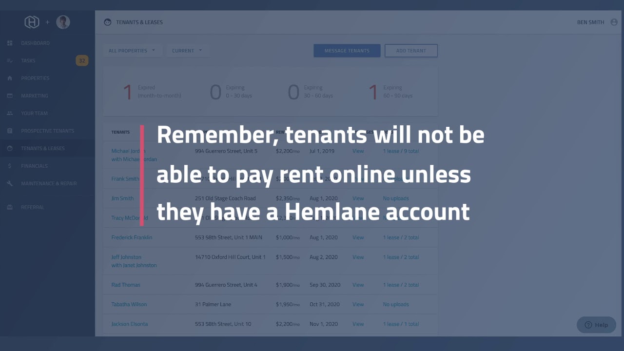 Overview: Adding Tenants & Leases - YouTube
