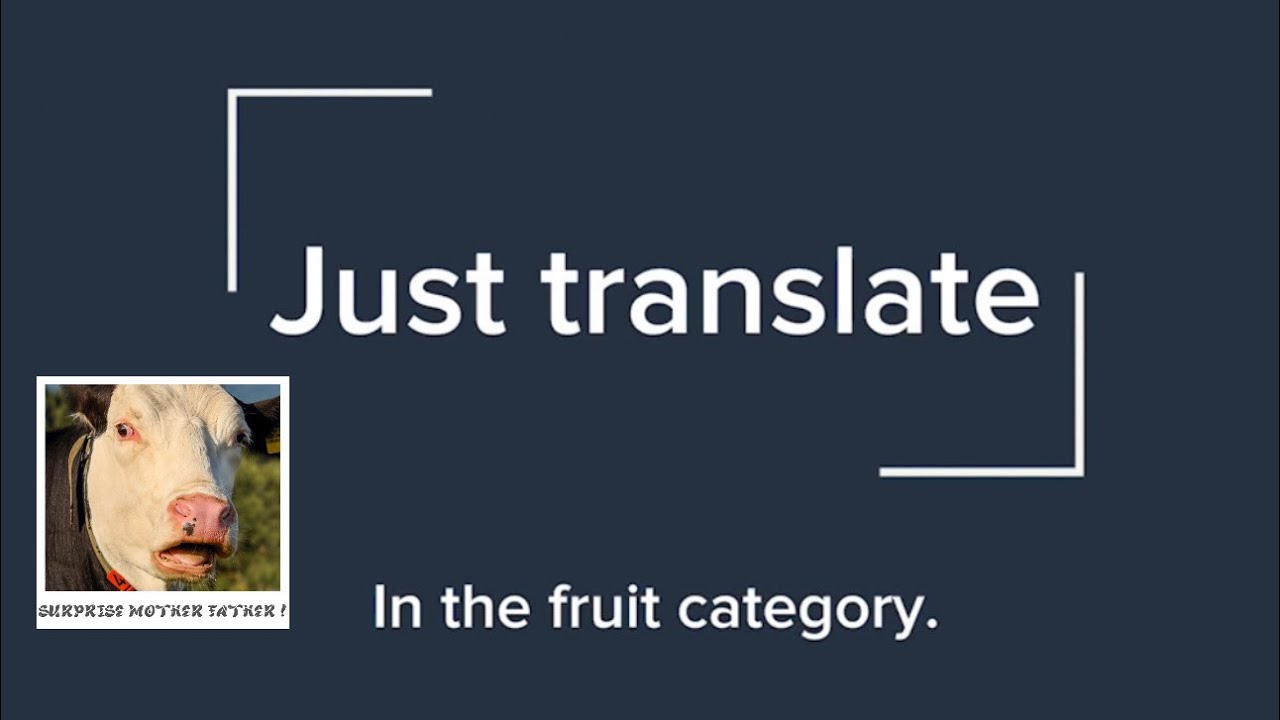 EP. 02 : Just translate fruit. - YouTube