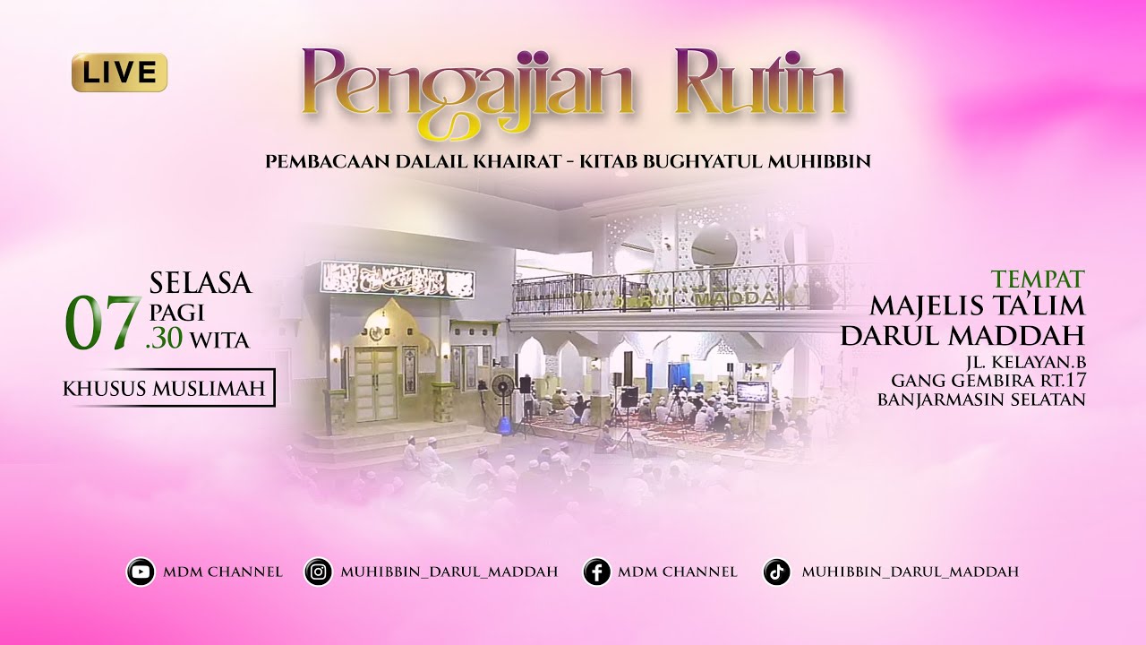 Pengajian Guru Busu H. M. Qomaruddin | Majelis Ta'lim Darul Maddah ...