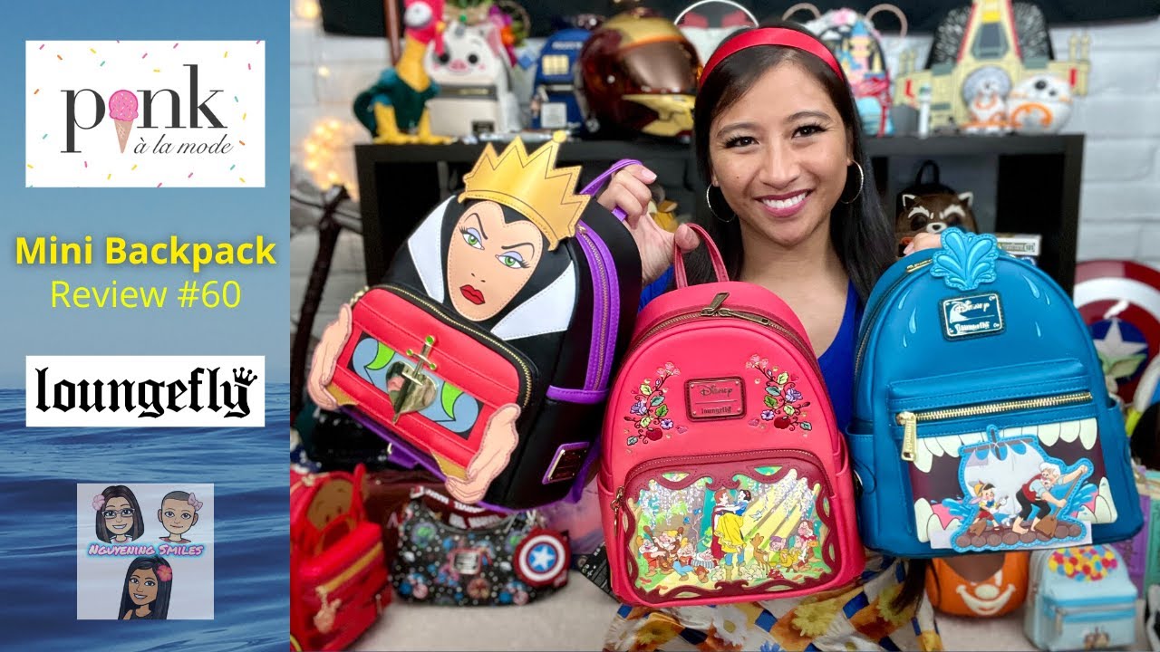 Pink A La Mode exclusives | Loungefly Mini Backpack review #60 ...