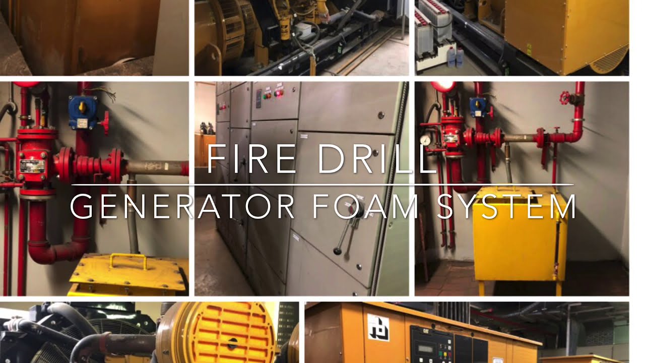 GENERATOR ROOM FIRE SUPPRESSION SYSTEM FOAM SYSTEM - YouTube