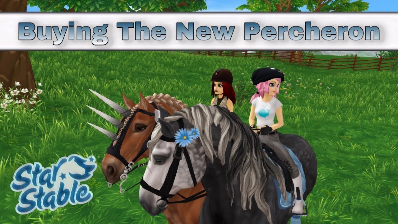 Buying The New Percheron Horse! || Star Stable Online - YouTube