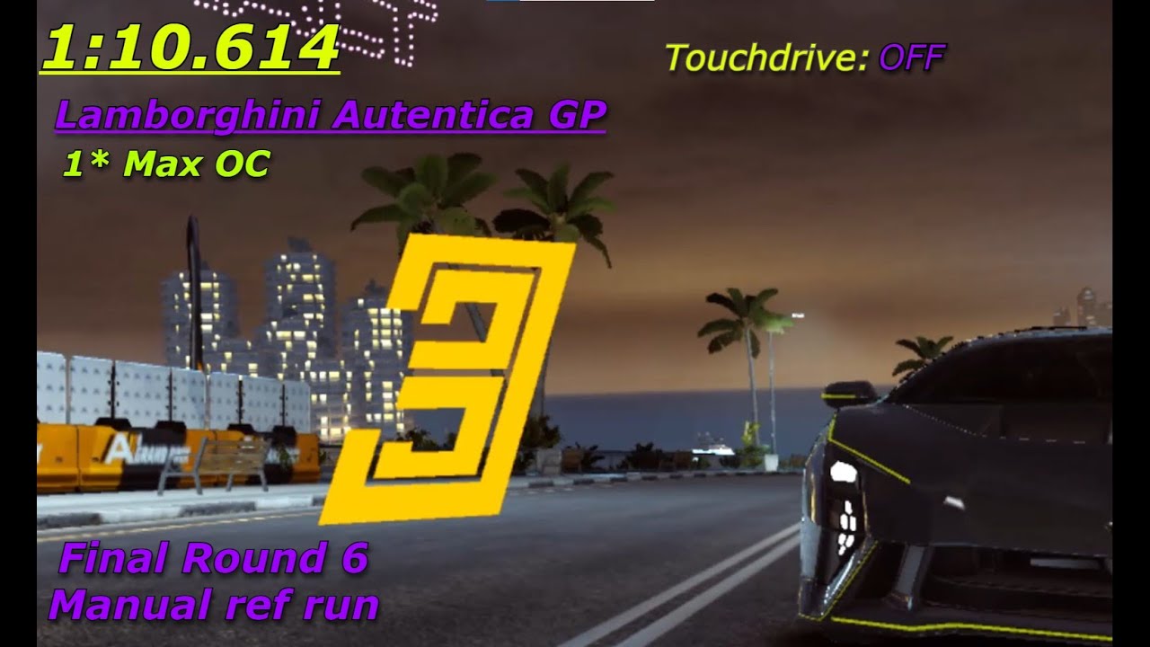 LAMBORGHINI AUTENTICA GP - Final Round 6 - 1* Max OC - Manual ref run ...