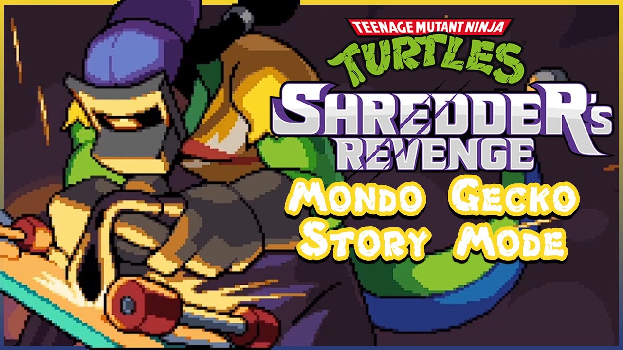 TMNT Shredder's Revenge - Mondo Gecko Story Mode - No Commentary - YouTube