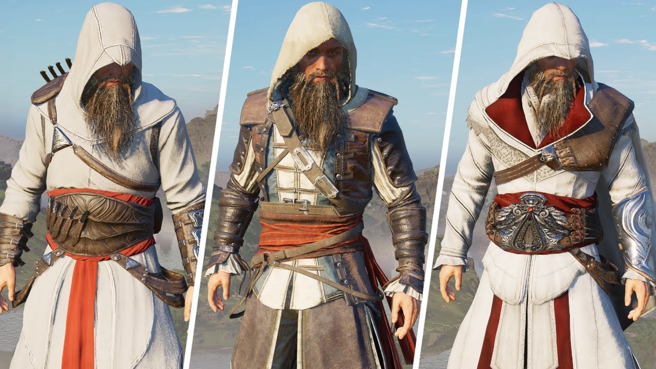 Assassin's Creed Valhalla - All Legacy Outfits Showcase (Legacy Armor ...