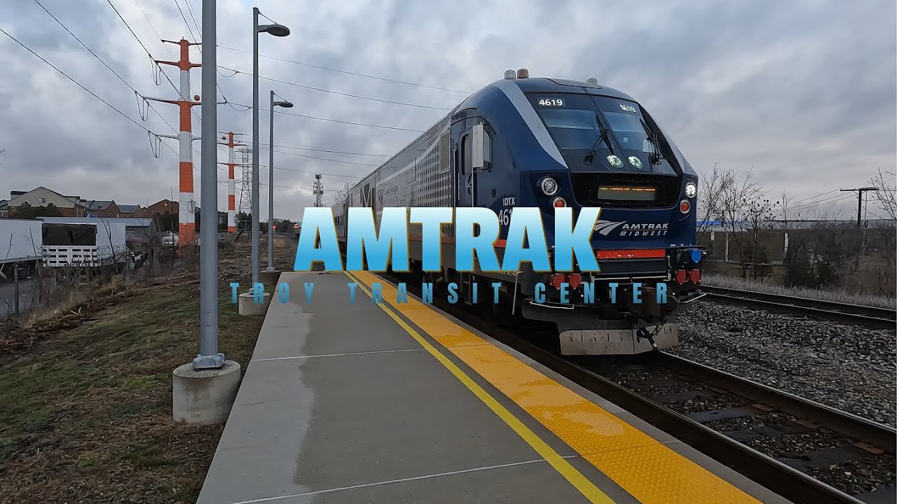 23-001 AMTRAK 1/20/23 At the Troy Transit Center - YouTube