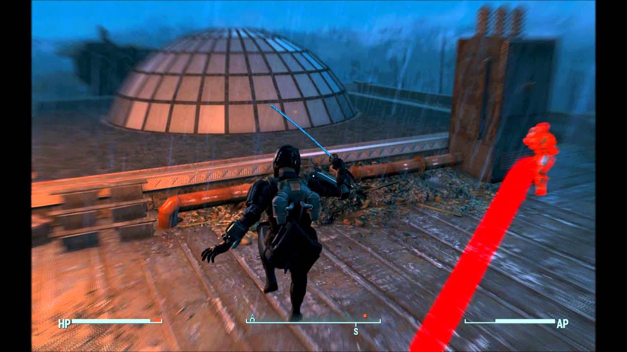 My Ninja Cyborg character in Fallout 4 - YouTube
