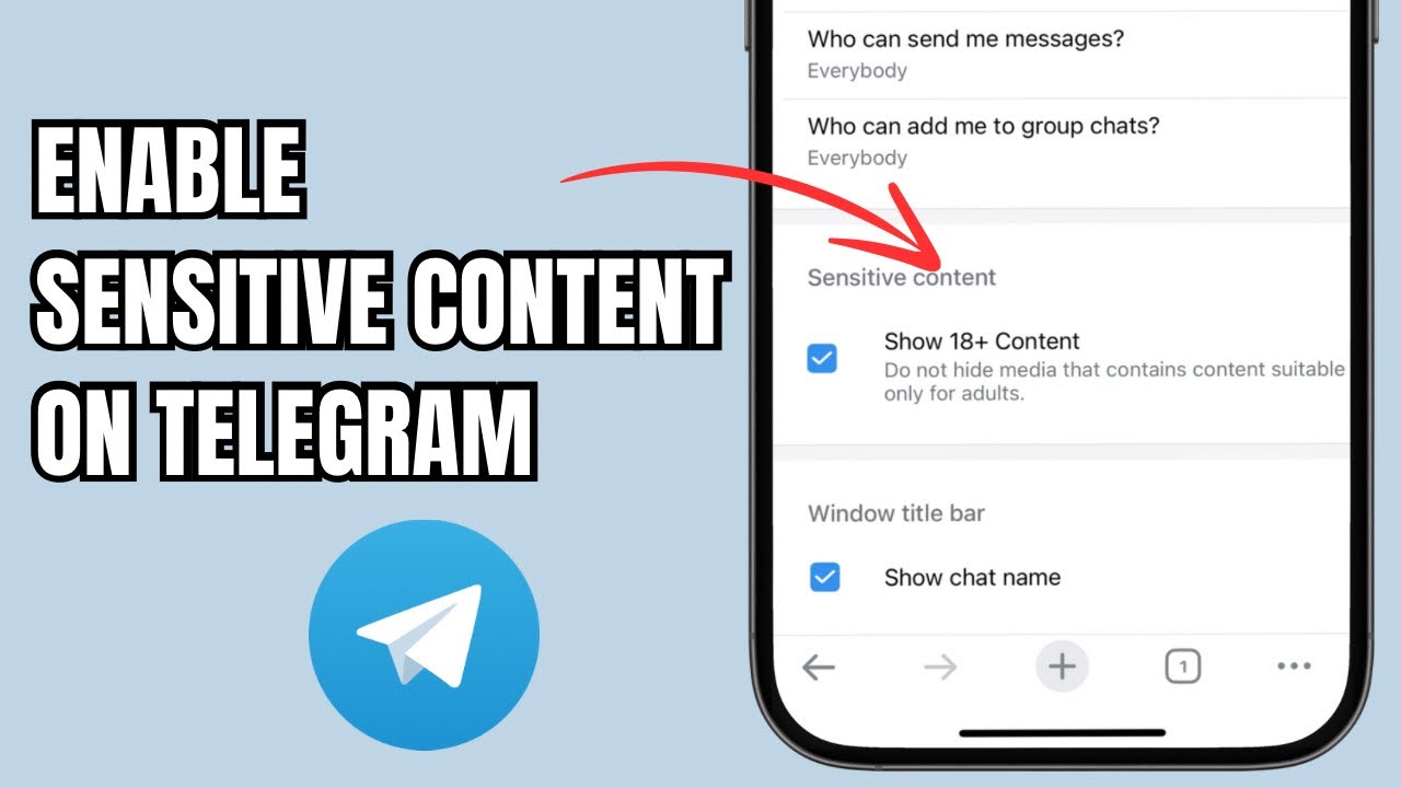 Sensitive Content On Telegram | Turn On/Off - YouTube