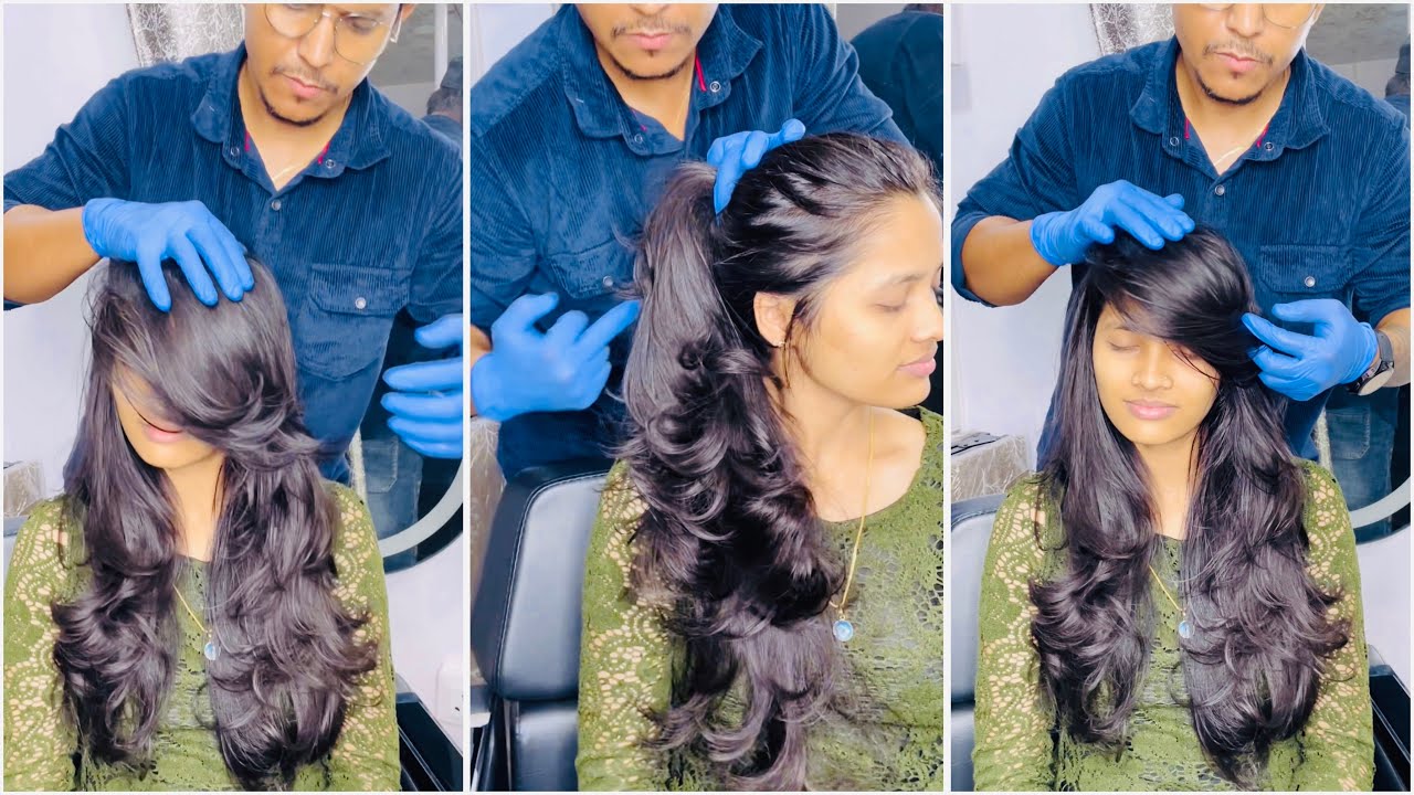 How to long layers haircut / step by step full layers with long layers ...