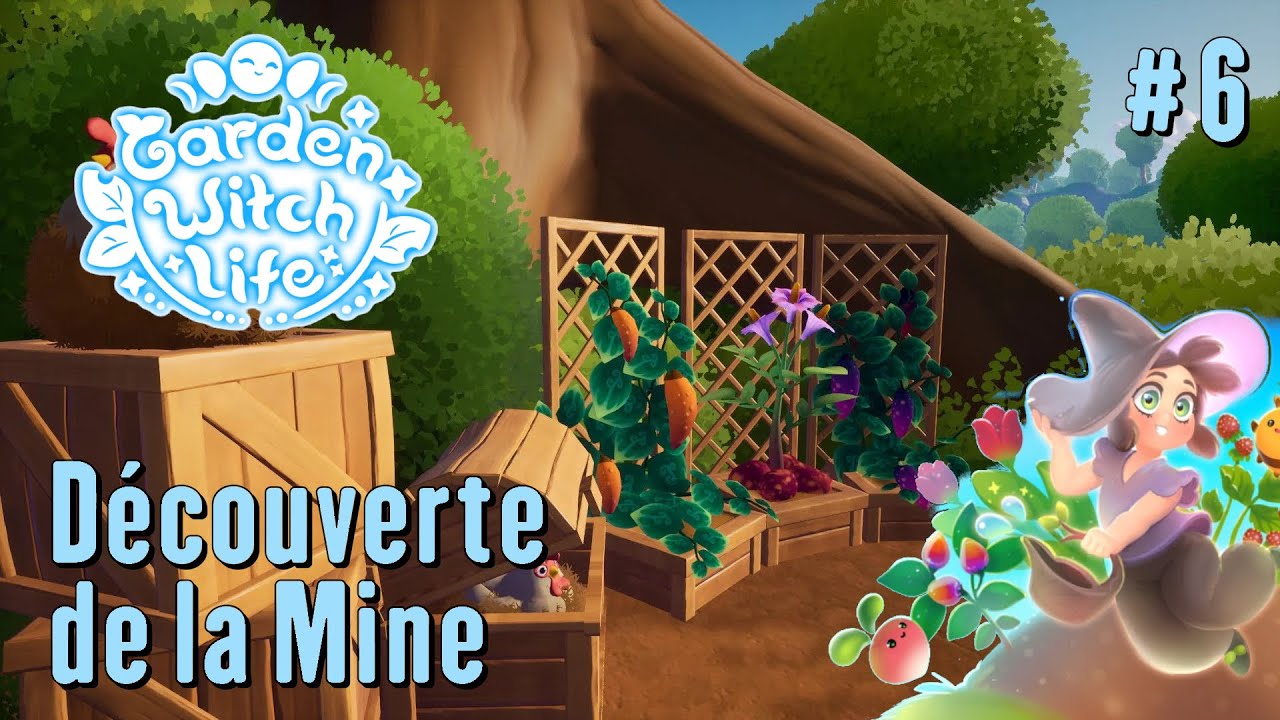 Garden Witch Life - Let's Play #6 - Découverte de la Mine ! - YouTube