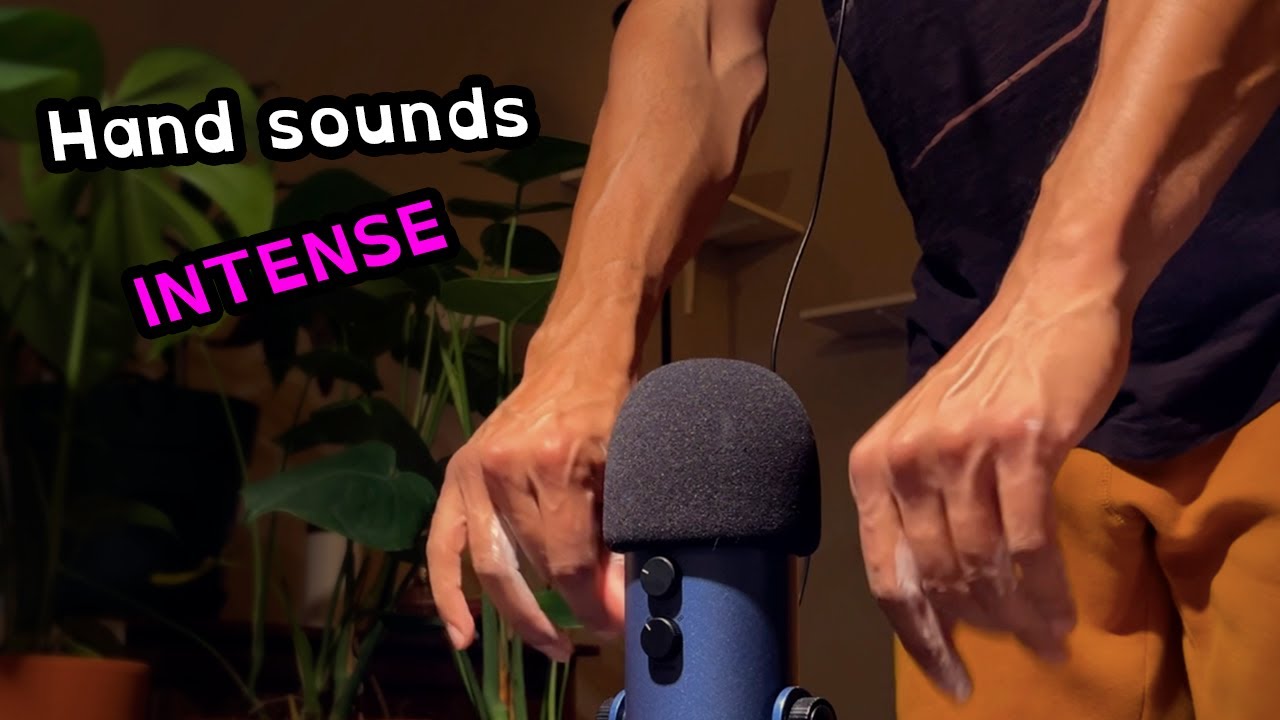 ASMR Intense Finger Flutters and hand sounds, no talking - YouTube