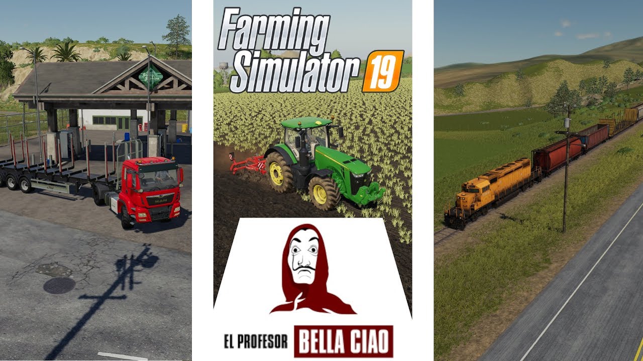 LS19 - Bella Ciao Farming Simulator 19 Remix mit Traktor, Zug und LKW 😂 ...