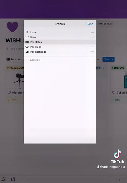 Lista De Desejos No Notion Notion Notionapp Notiontemplate Notiontips Wishlist Database