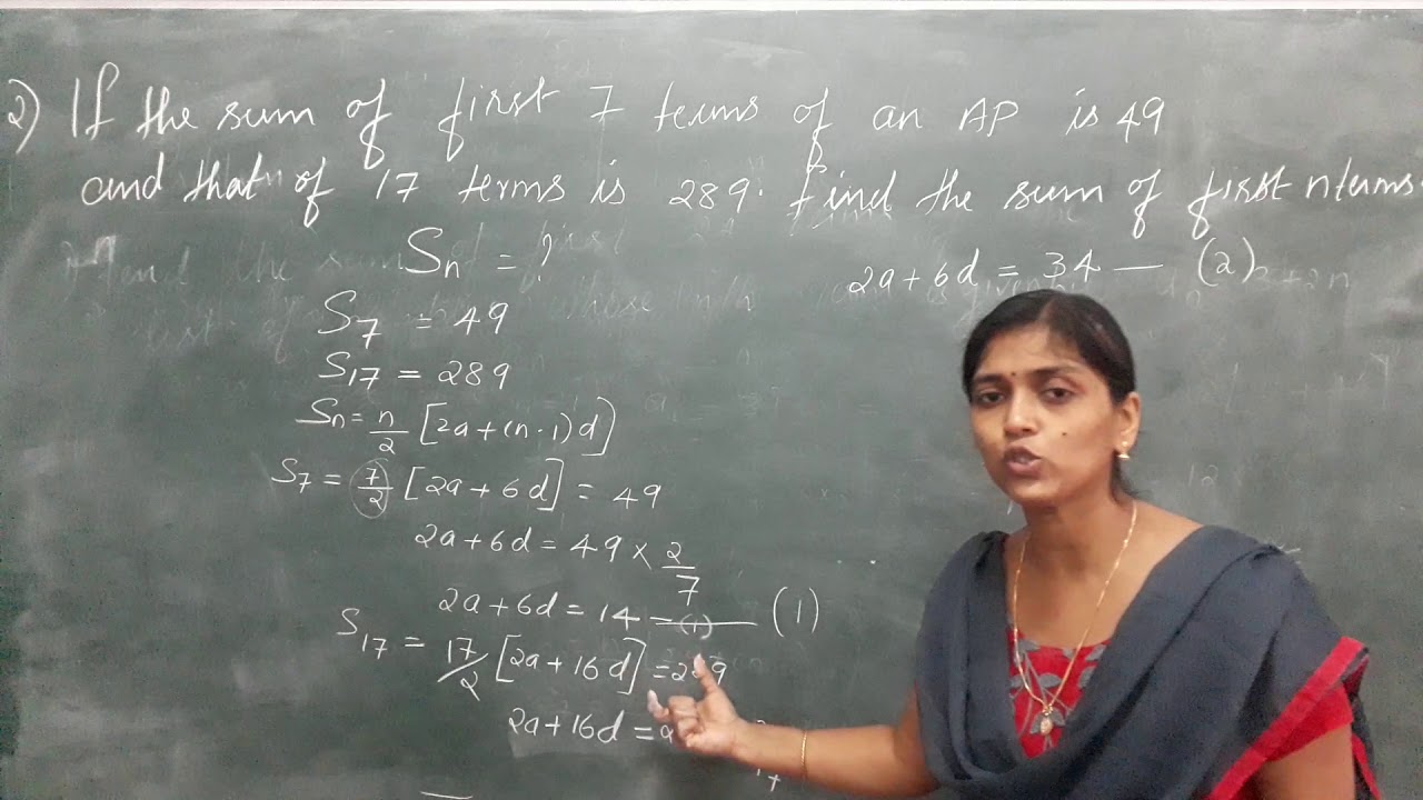 Class 10 Arithmetic Progression Maths Sreeba part_9 - YouTube