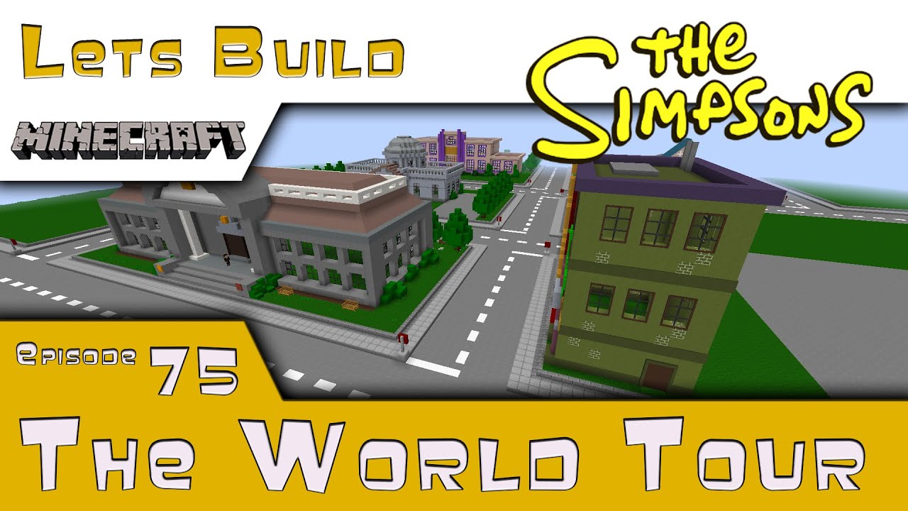 Minecraft :: Springfield Lets Build ::The World Tour :: E75 - YouTube