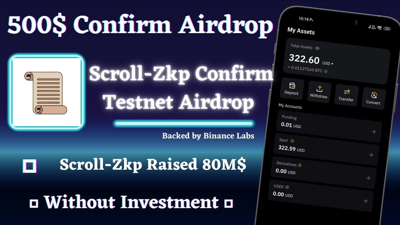 Scroll zkp Confirm Testnet Airdrop | Without investment Airdrop | Upto ...