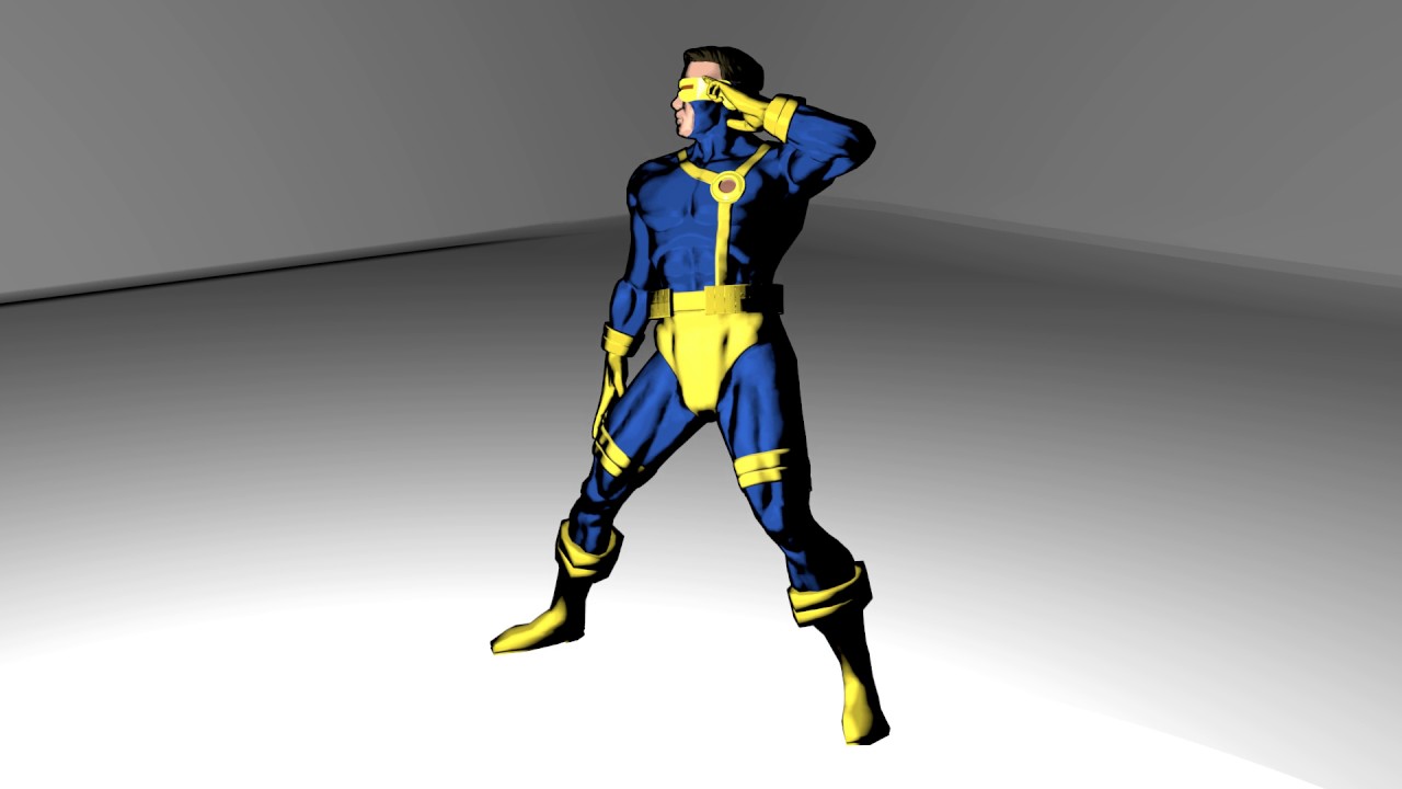 Cyclops Marvel Blender - YouTube
