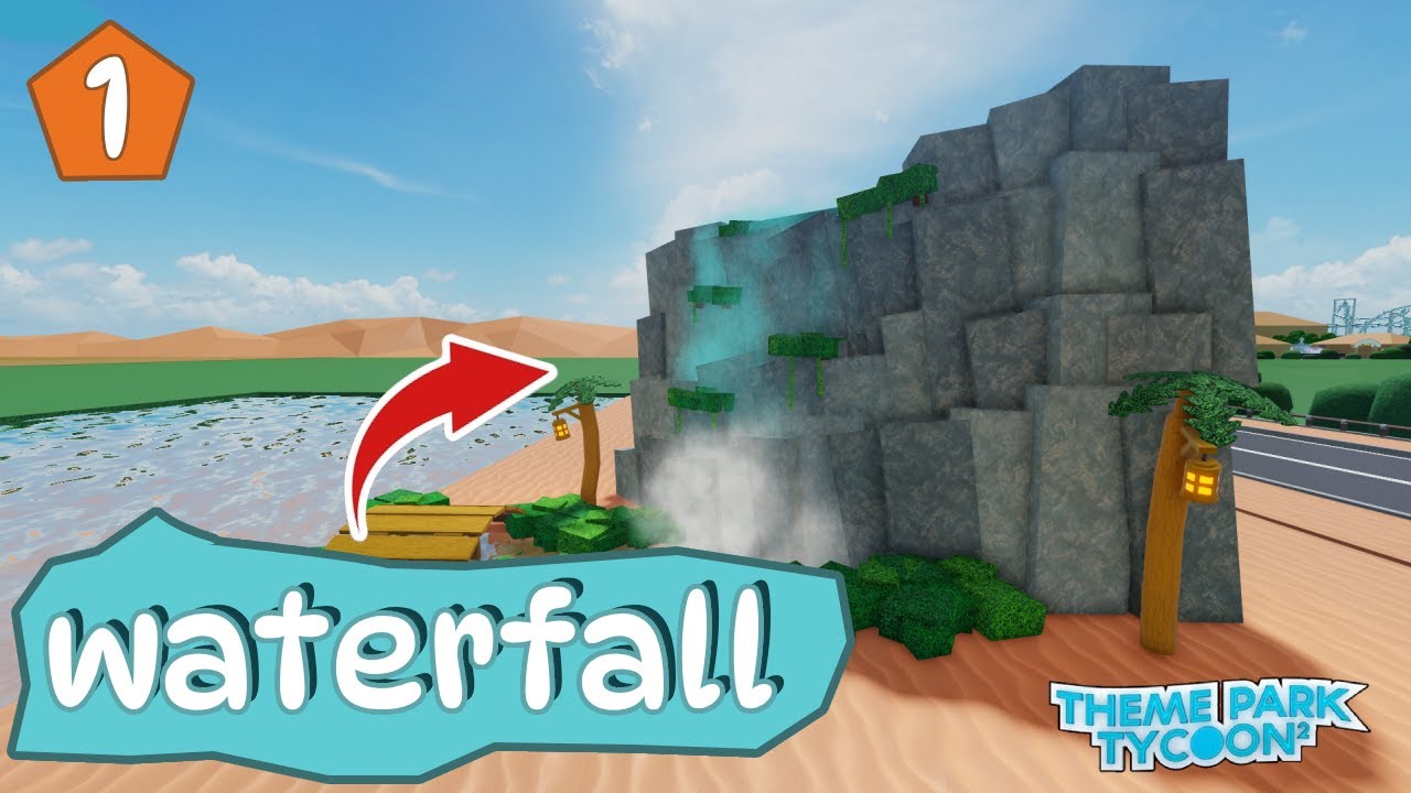 Building A WATERFALL In My Brand New Theme Park | Happy Harbour | #1 ...