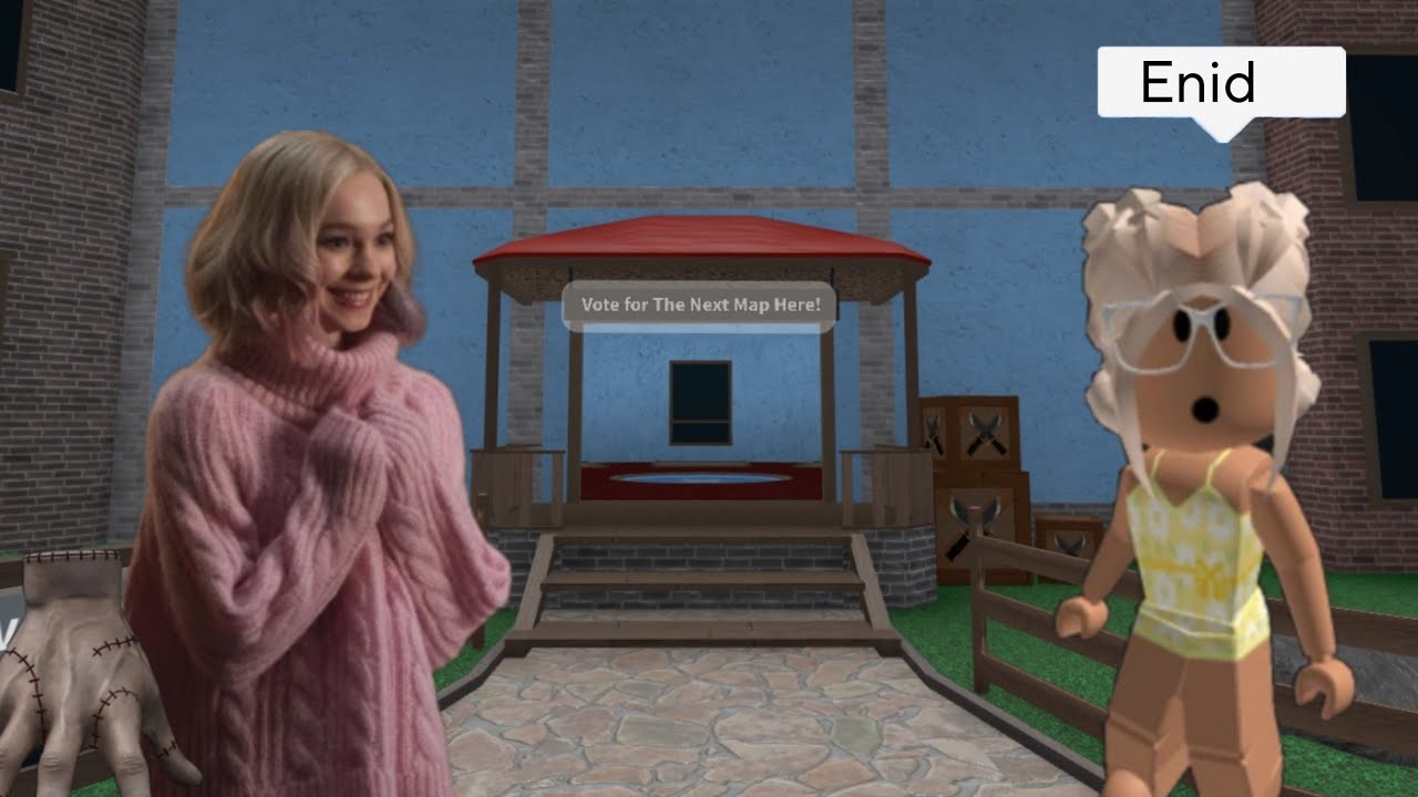 Playing roblox as Enid Sinclair from Wednesday! - YouTube