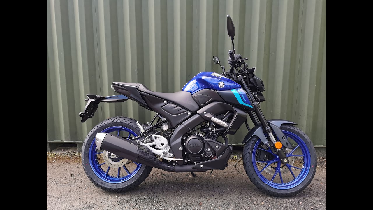 Yamaha MT-125 - Icon Blue - in stock at Mototechniks. - YouTube