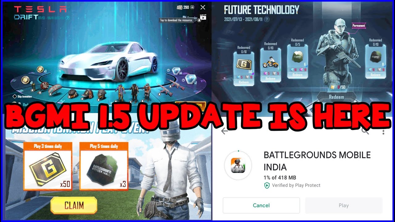 BGMO 1.5 UPDATE IS HERE | BGMI 1.5 UPDATE NEW EVENTS AND ACHIEVEMENTS ...