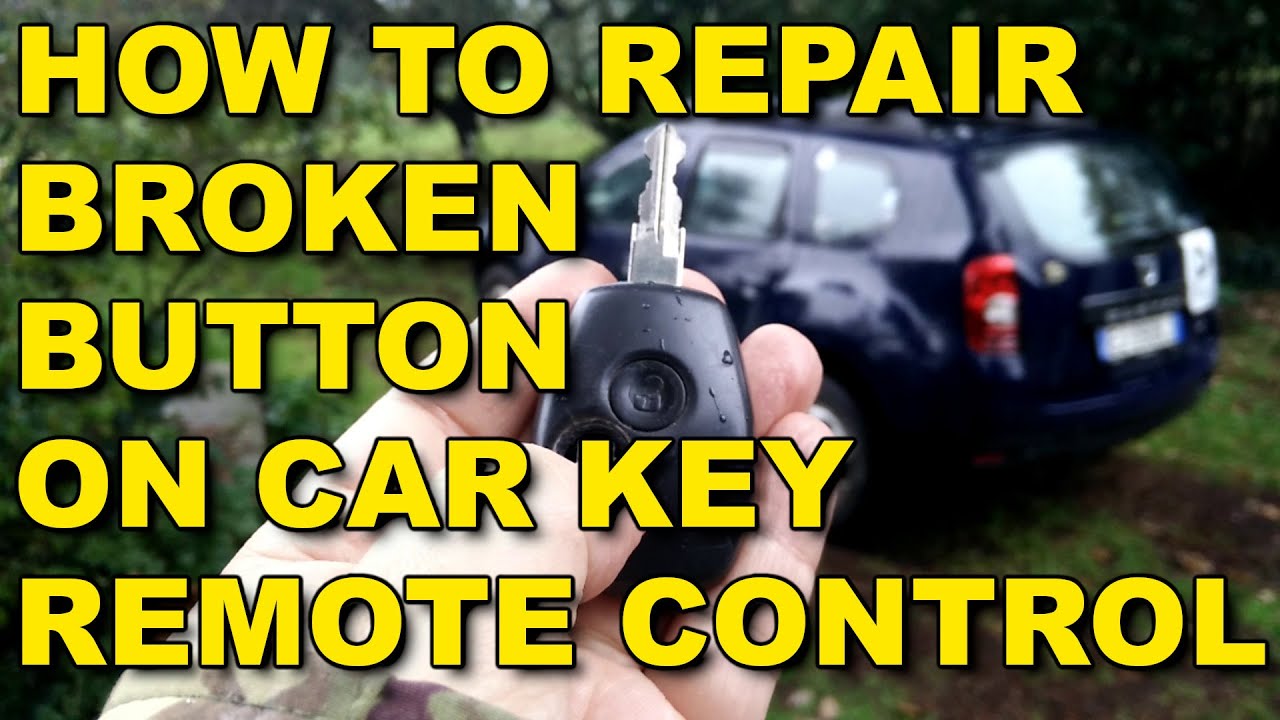 riparare pulsante telecomando auto car key remote control button repair ...