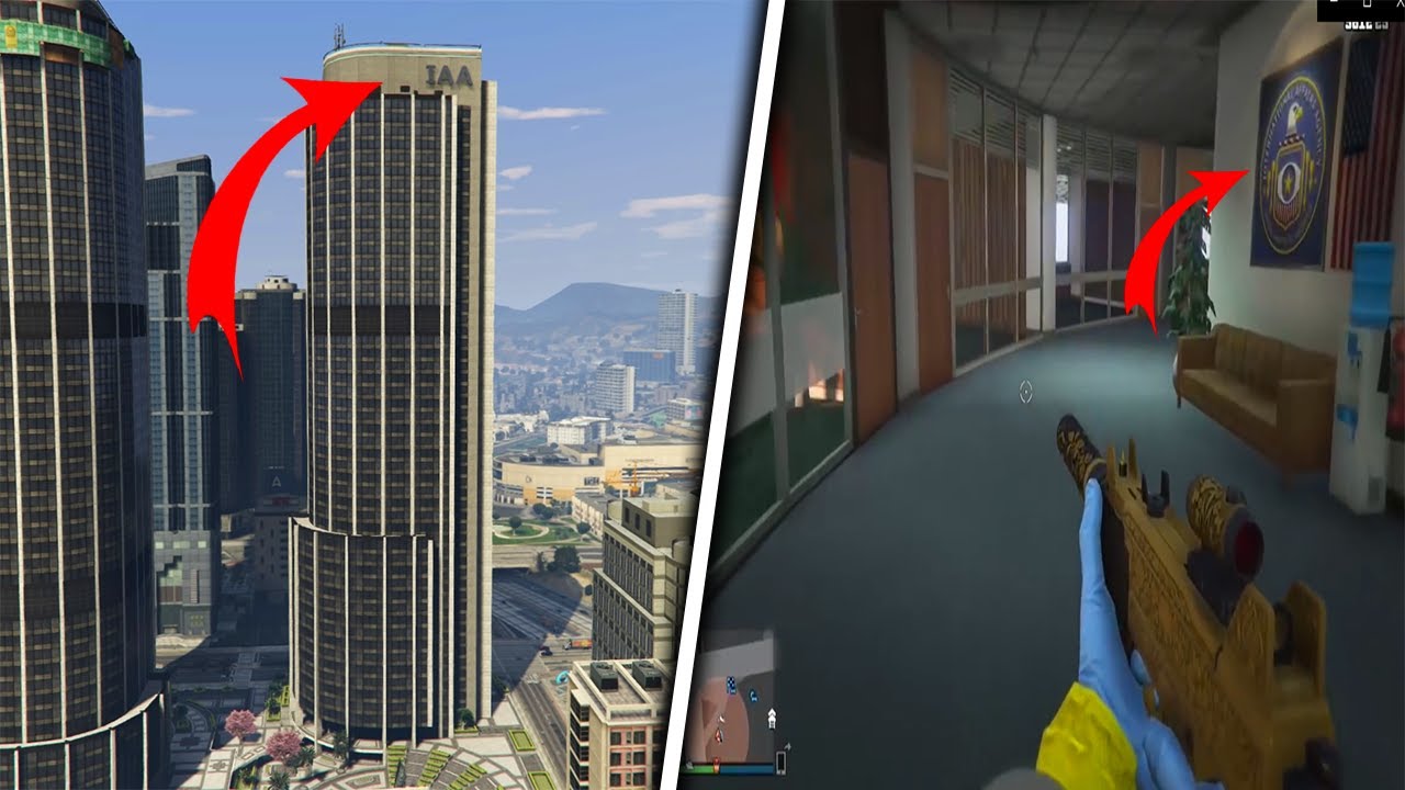 GTA 5 ONLINE *TRUCO COMO ENTRAR EN EL EDIFICIO DE LA CIA (IIA)* *MUY ...