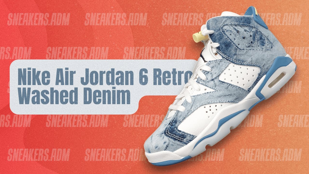 Nike Air Jordan 6 Retro Washed Denim (2022) (GS) - DM9045-100 ...