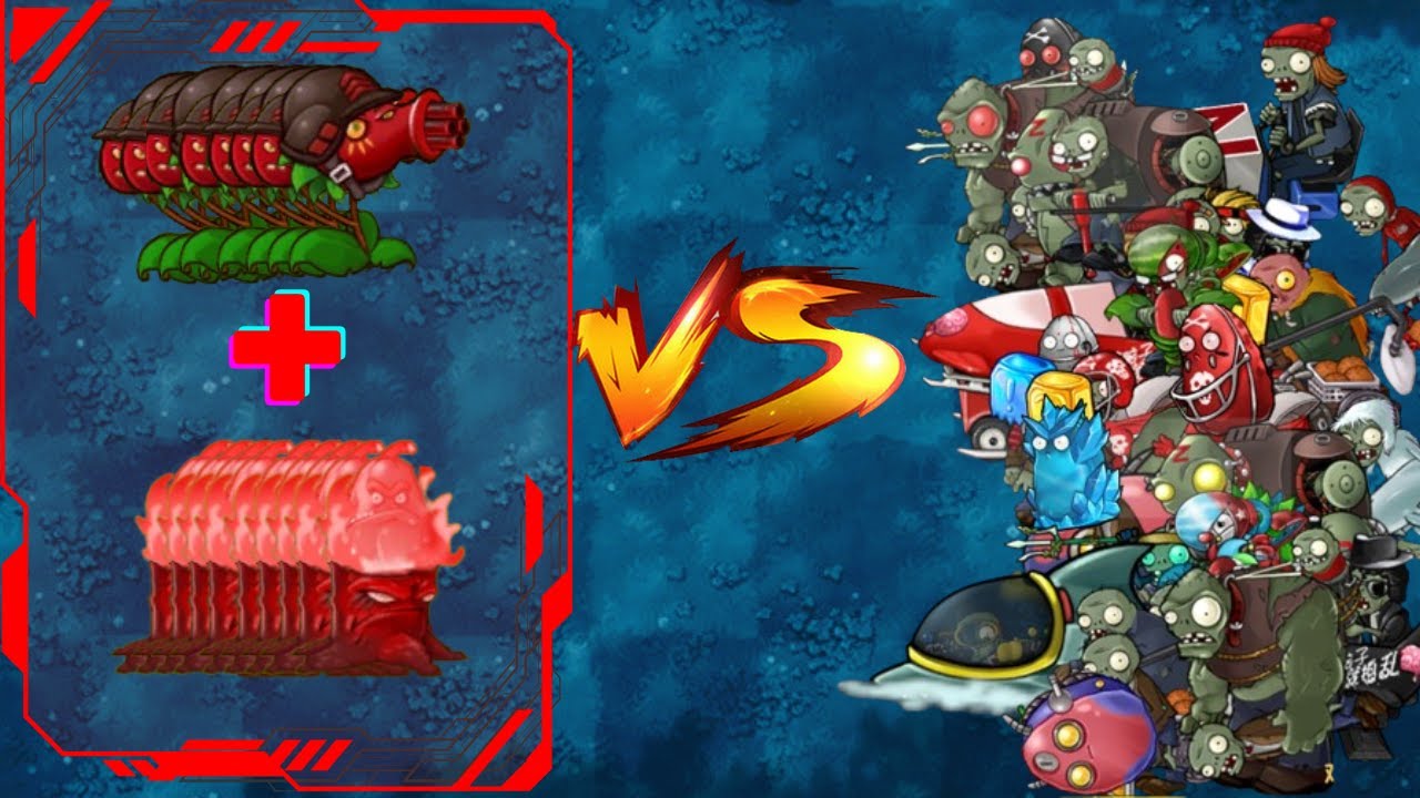 PVZ 1 challenge : Unstoppable Ultimate Cherry Shooters + Hot Torch ...