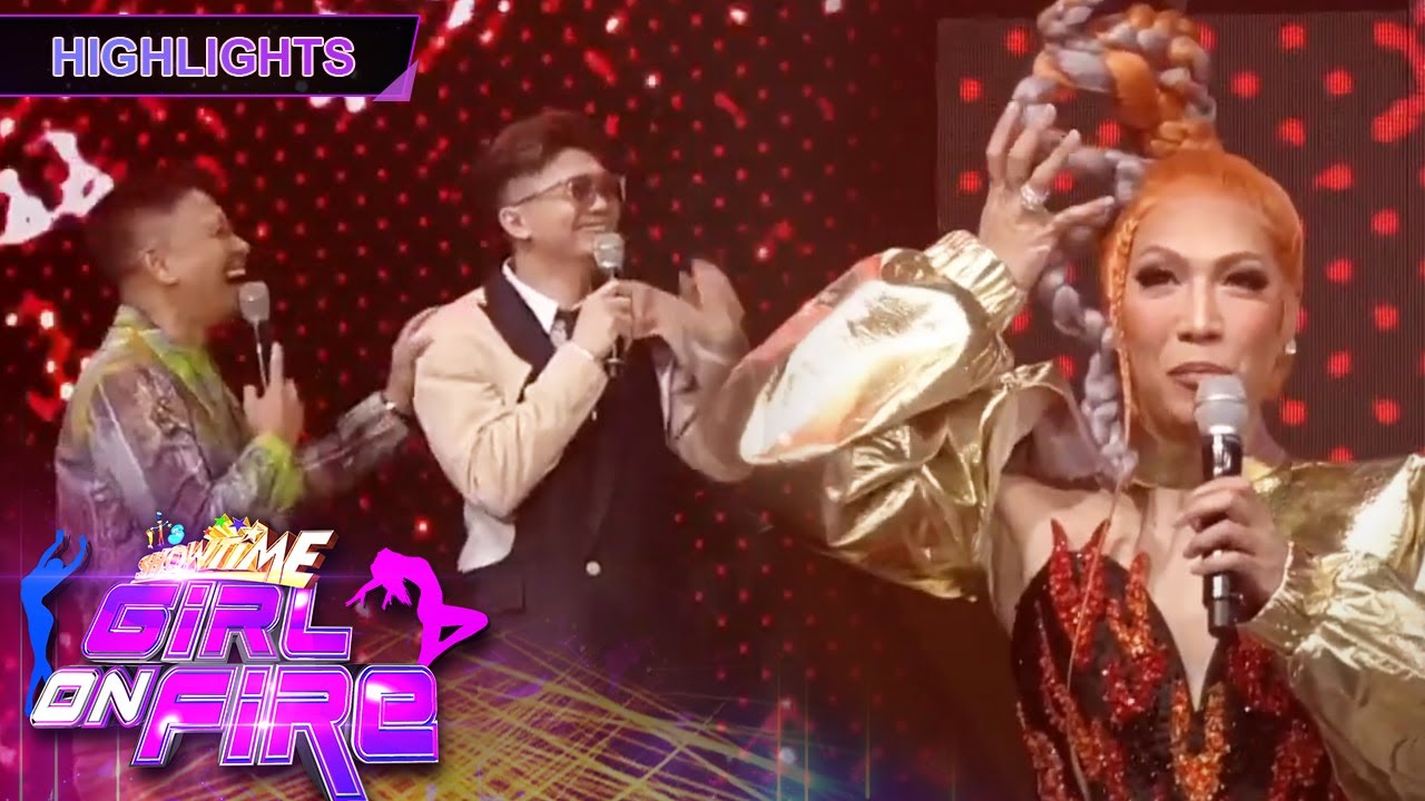 Jhong and Vhong have a joke about Vice Ganda's Hairstyle | Girl On Fire ...