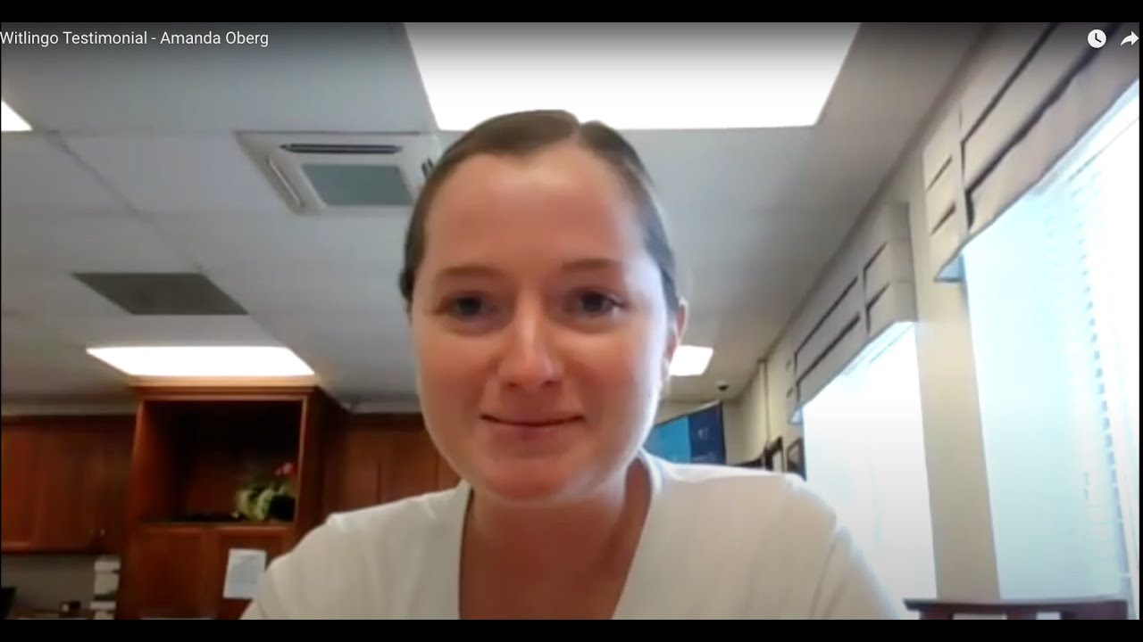 Witlingo Testimonial - Amanda Oberg - YouTube
