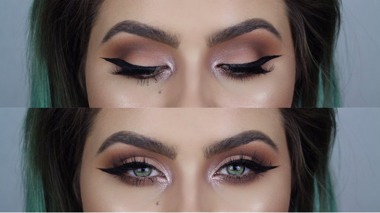 WINGED LINER & SMOKEY EYES TUTORIAL - YouTube