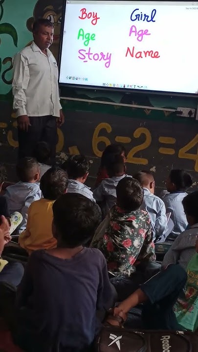 Sh.Jagminder Singh is teaching the students using smart board - YouTube