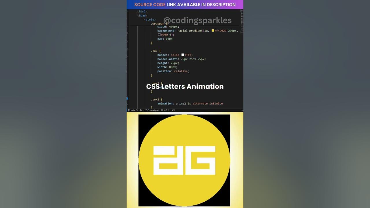 Css Letters Animation Html Css Codingshorts Html Shorts Coding