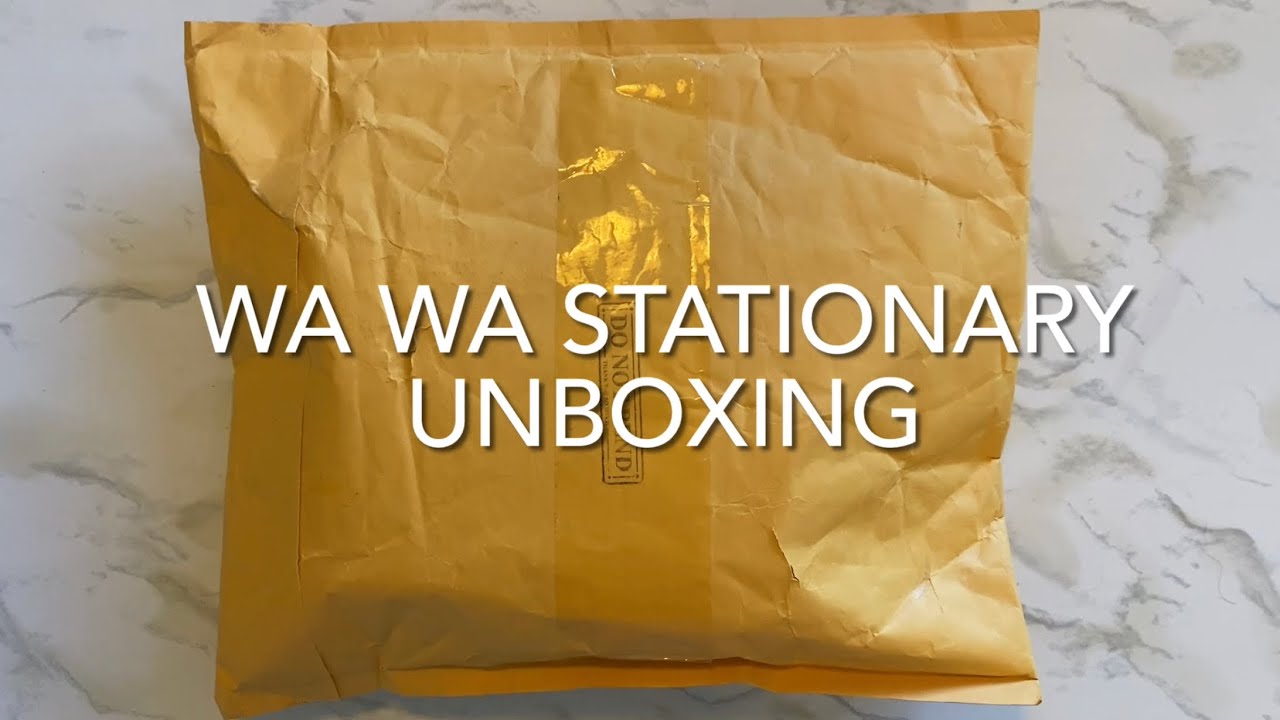 WaWa Stationary Unboxing - YouTube