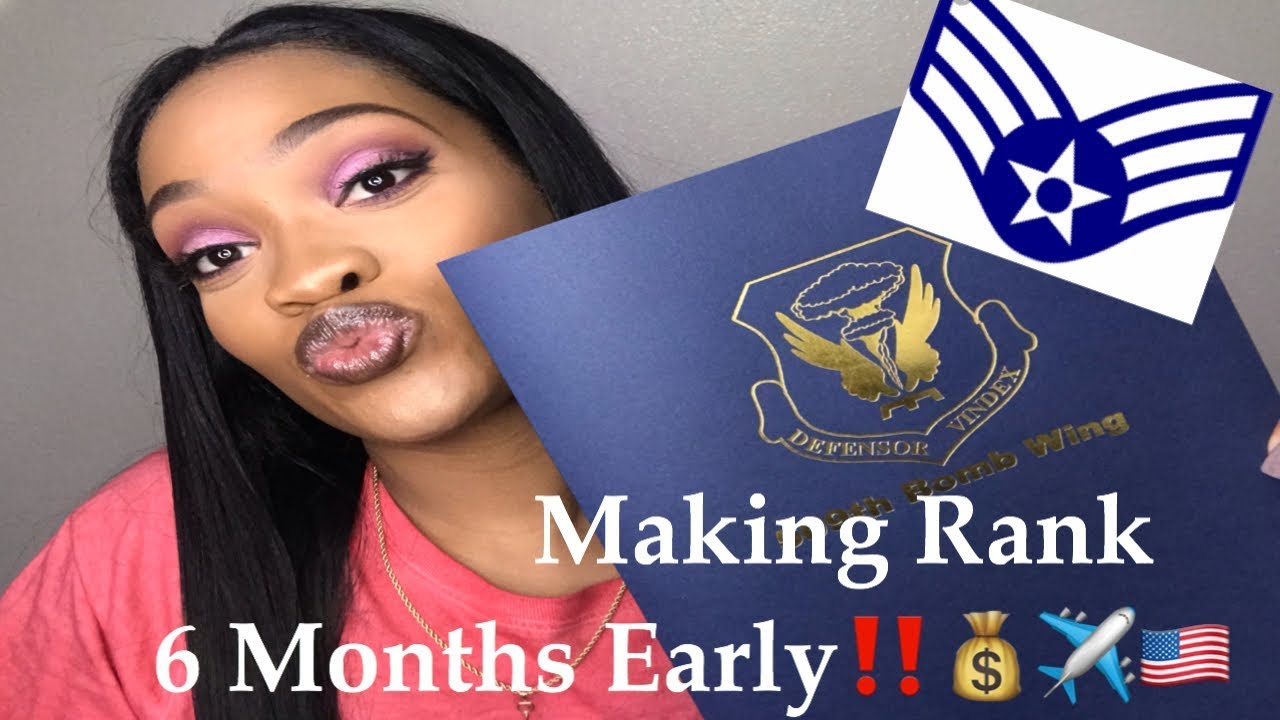 Pay Raise&New Rank 6 Months Early‼️💰 How I made SrA BTZ😁 - YouTube