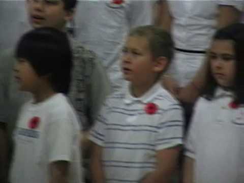 Windebank Elementary Remembrance Day Ceremonies - YouTube
