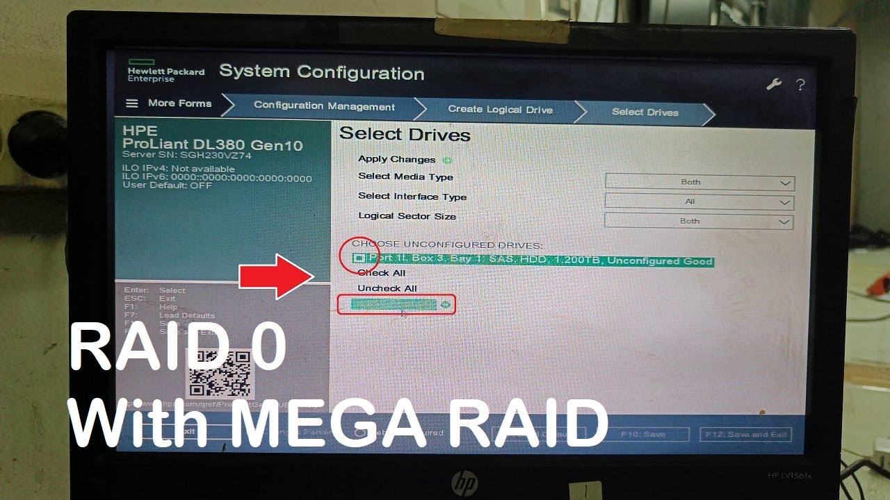 How to configuration raid 0 with Mega Raid - YouTube