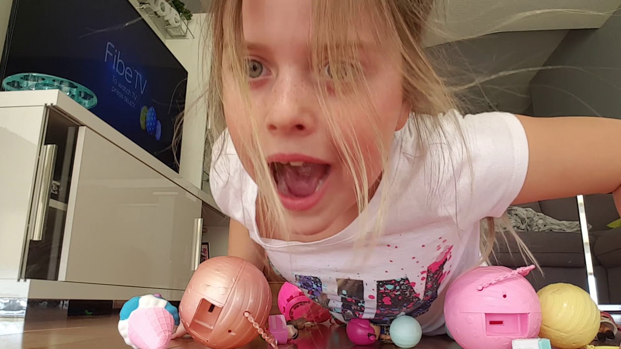 Jumping on my LOL doll balls - YouTube