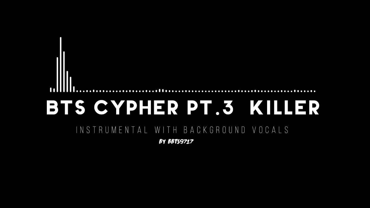 BTS - Cypher PT.3 KILLER (Instrumental w/ BG vocals) - YouTube