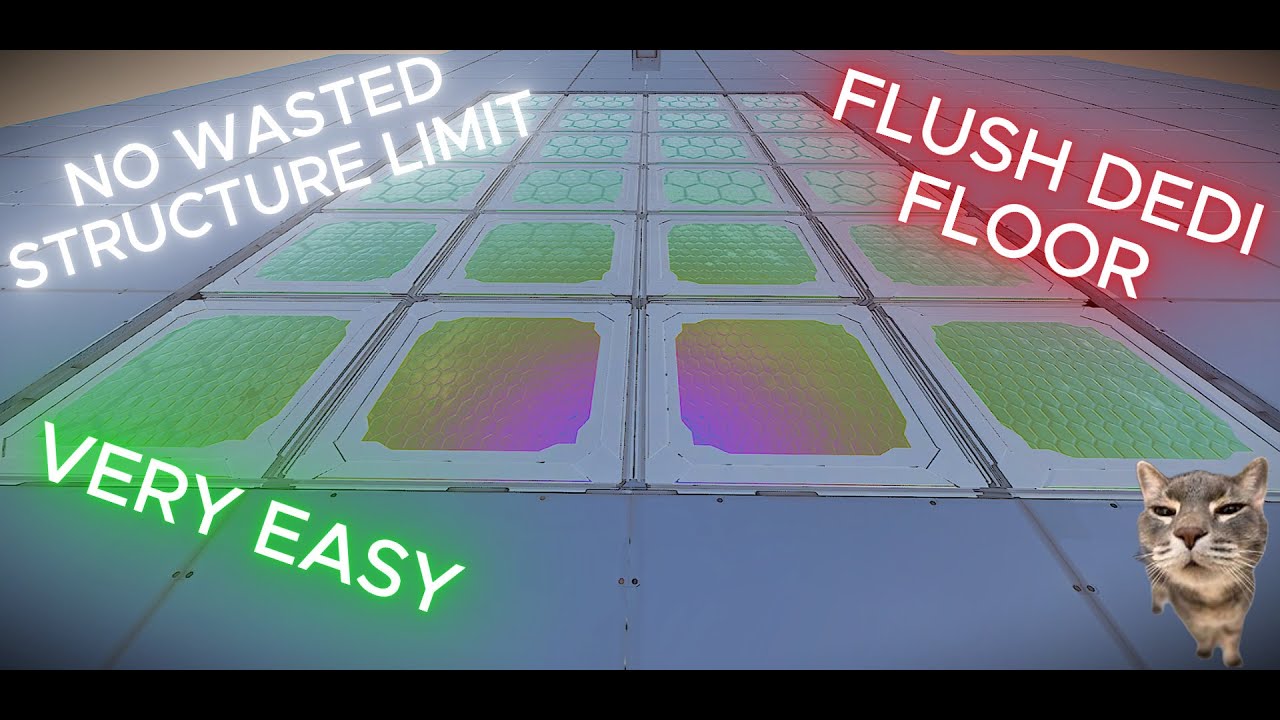 How To Build Perfectly Flush Dedi Floor | No Wasted Structure Limit ...