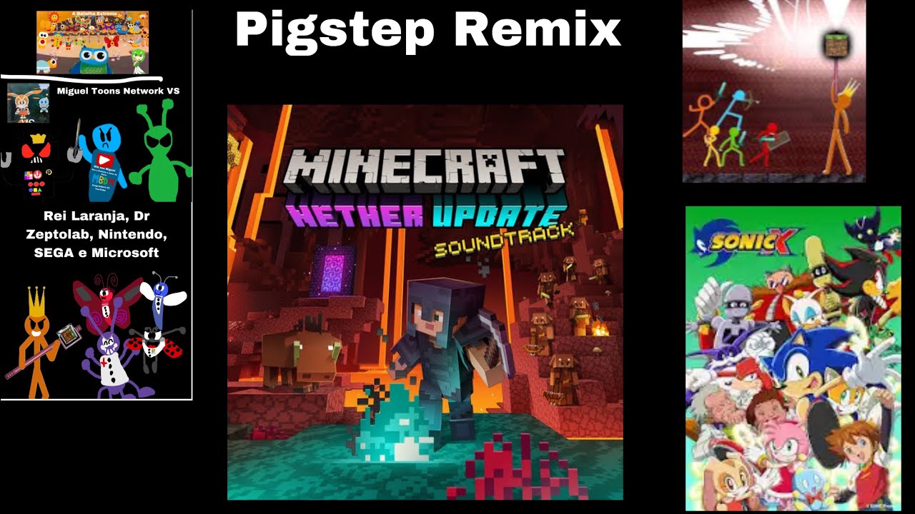 (Pigstep Mega Remix Leina Rane) Alan Becker and Sonic X Episodes ...