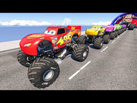 Fearless Cars Monster Trucks Unleashed! Incredible High Speed Race, Flying, Flips, Crashes and Fire