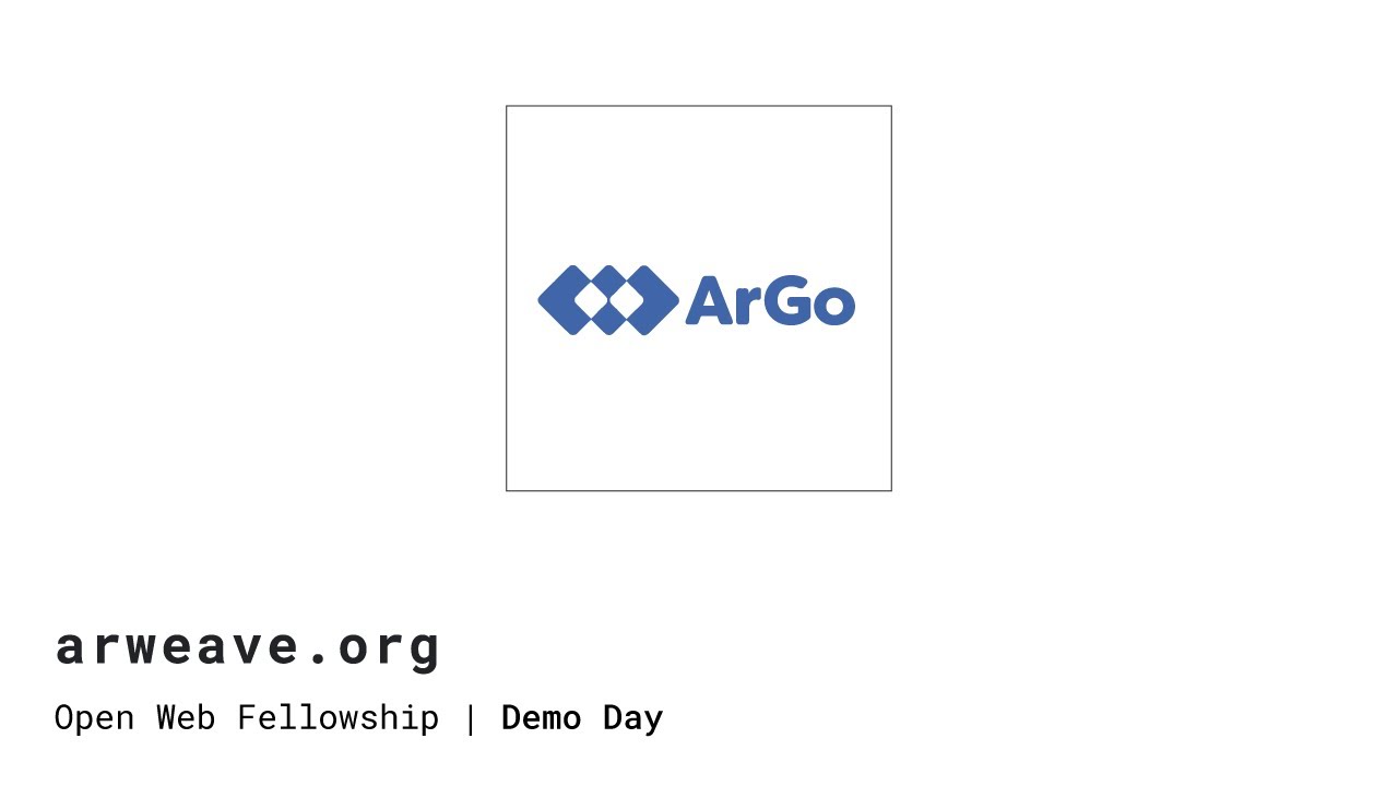 ArGo: Permaweb deployment simplified | Arweave Open Web Fellowship Demo Day - YouTube
