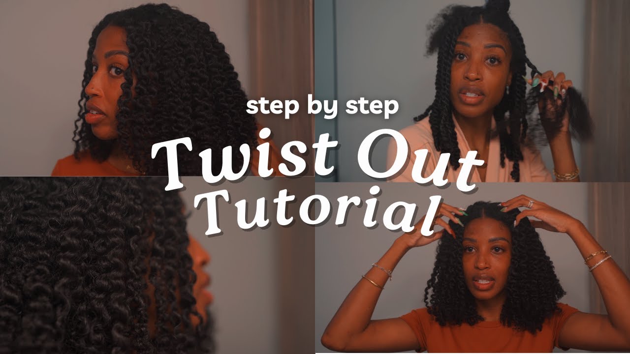 Easy Step-by-Step Twist Out Tutorial + Chat | Defined, Shiny ...
