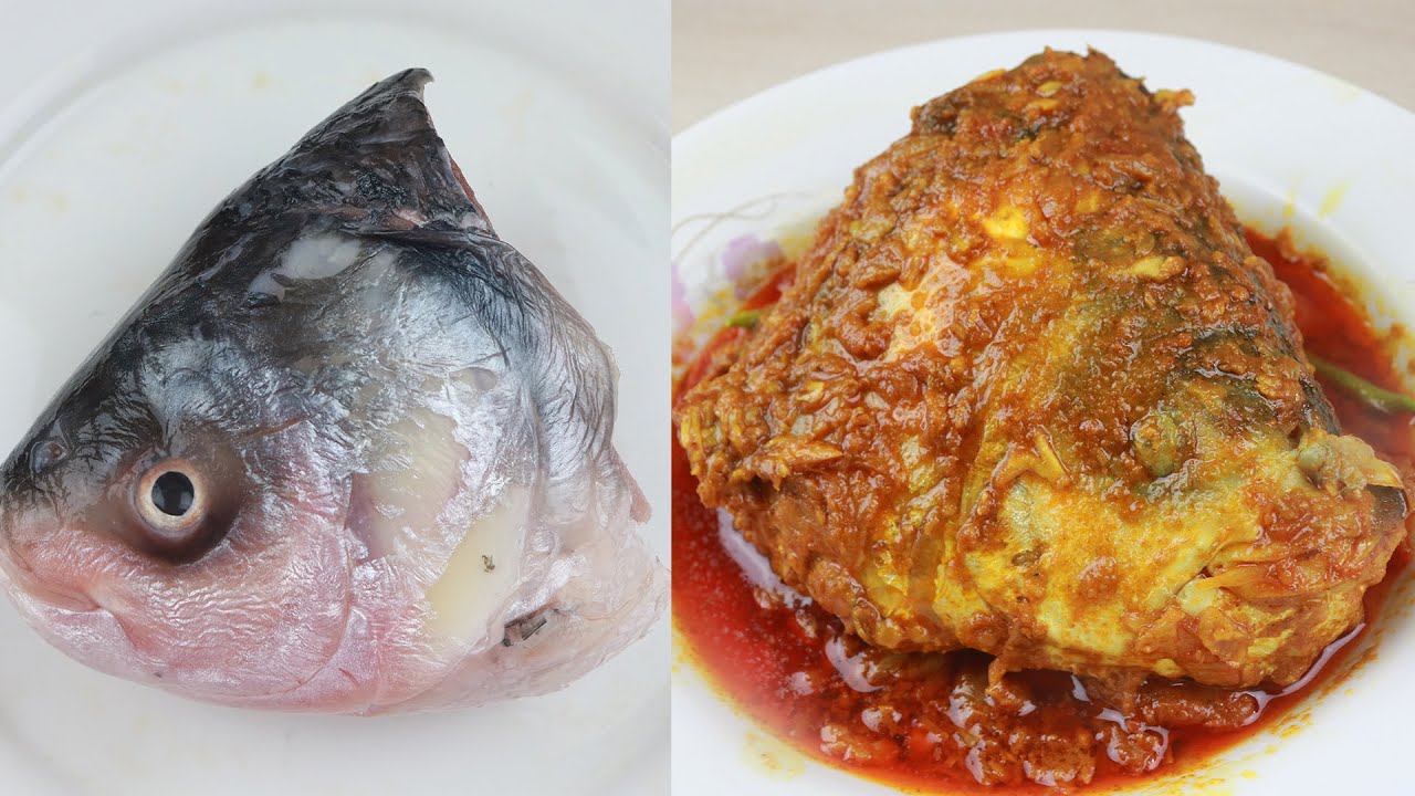 কাতলা মাছের মাথা রান্না / Fish Head Curry Recipe / Macher matha Recipe ...