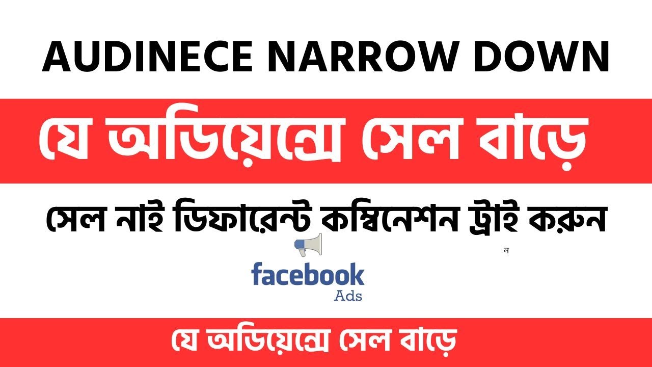 AUDIENCE NARROW DOWN কি? যে অডীয়েন্সে সেল বাড়ে - YouTube