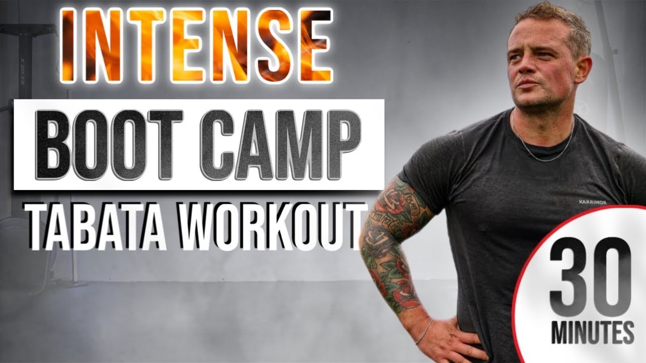 30 Minute Full Body BOOT CAMP Workout | Intense Tabata Training - YouTube