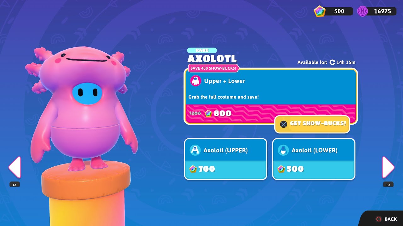 HOW TO GET AXOLOTL SKIN IN FALL GUYS! - YouTube